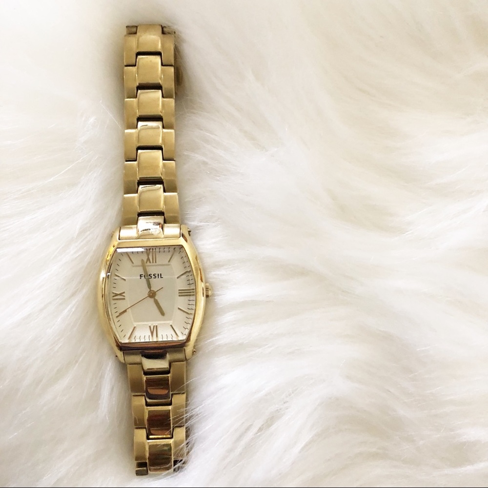 Fossil Gold Stainless Steel Watch - Gem